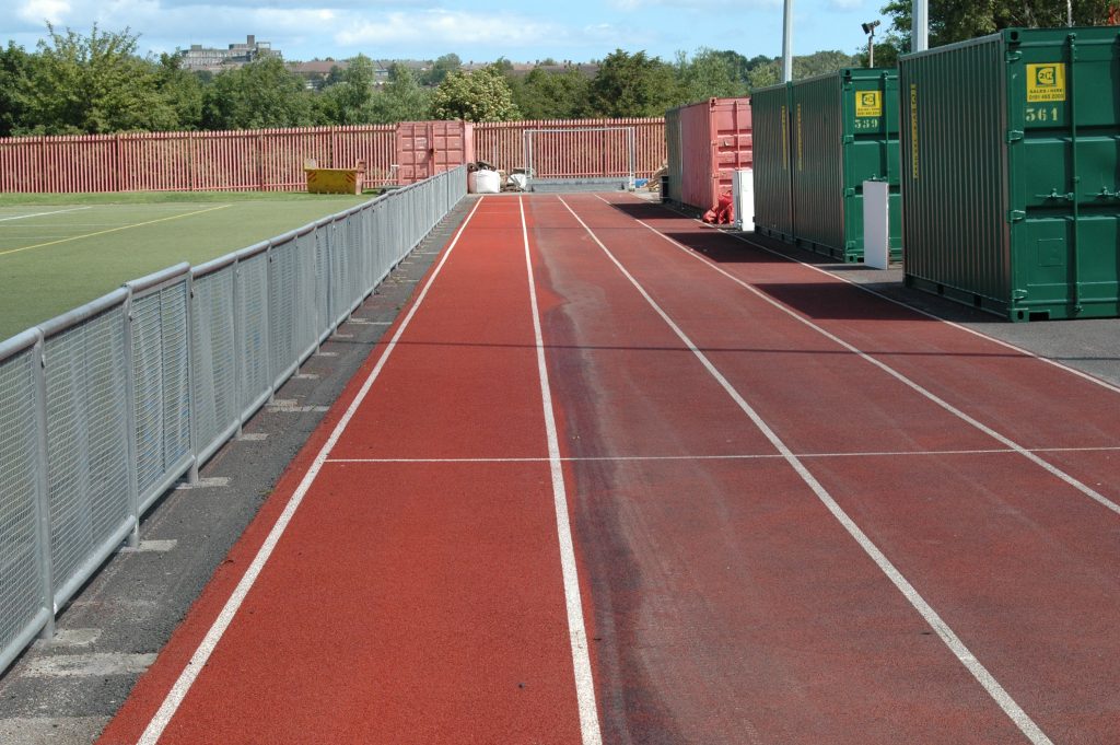 Running Track Clean - Sweepfast