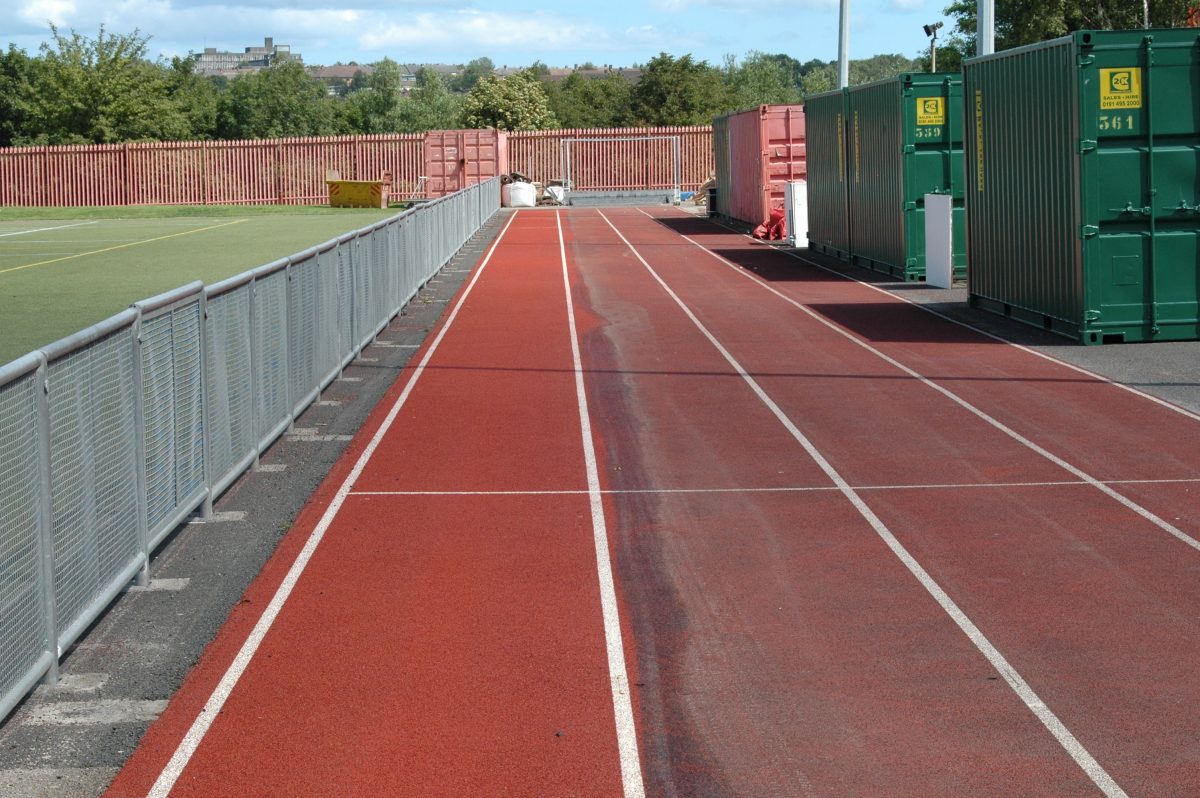 Running Track Clean - Sweepfast